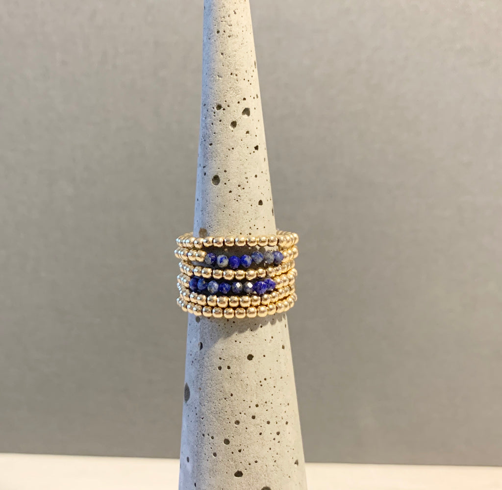 2MM Mini Gold Filled Simple Ball Rings – Kami Lerner