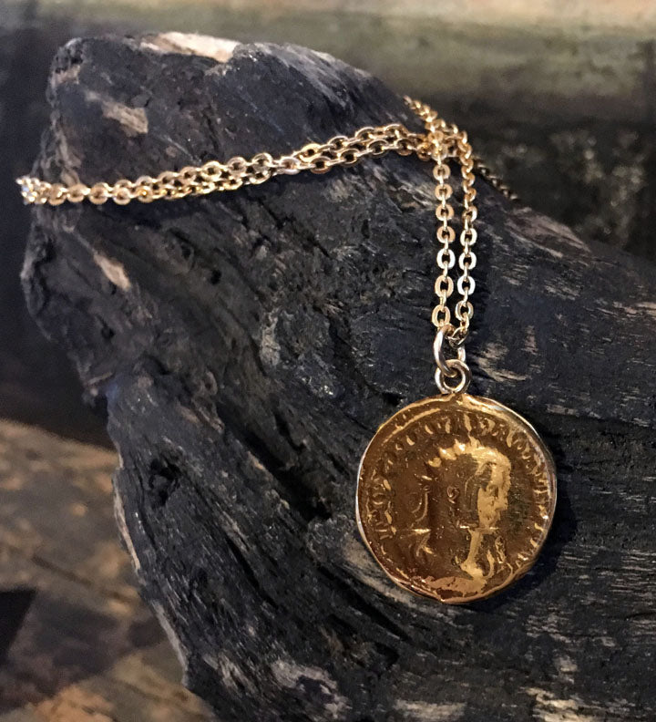 Gold Overlay Coin Pendants – Kami Lerner